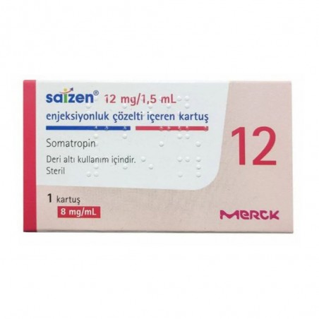 Saizen HGH (Somatropin) 12mg/36iu cartridge by Merck + Free Needles